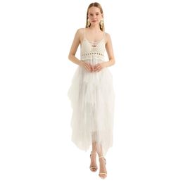 Home Store Kleid Damen Gr&ouml;&szlig;e 40/42 wei&szlig; Sommerkleid