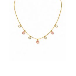 Pure Schmuck Kette 'Garden Grace Halskette | Bridgerton' Damen Gr&ouml;&szlig;e 40 / 45 cm rosa