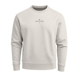 Neverless Sweatshirt 'Kompass Outdoor' Herren Gr&ouml;&szlig;e S beige