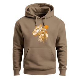 Neverless Sweatshirt 'Luchs Polygon' Herren Gr&ouml;&szlig;e L braun