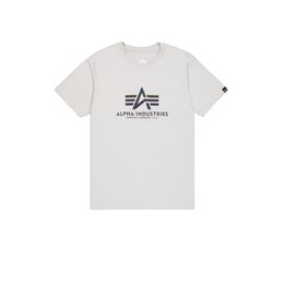 Alpha Industries Shirt 'Basic Logo' Herren Gr&ouml;&szlig;e L hellgrau