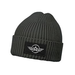 Neverless M&uuml;tze 'Airforce Wings' Herren Gr&ouml;&szlig;e 54/64 dunkelgrau