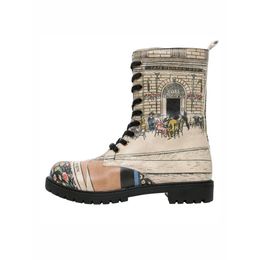 DOGO Schn&uuml;rstiefel 'DOGO Zipsy - Cafe Wien' Damen Gr&ouml;&szlig;e 36 beige