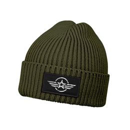 Neverless Beanie 'Airforce Wings' male size 54/64 Olive