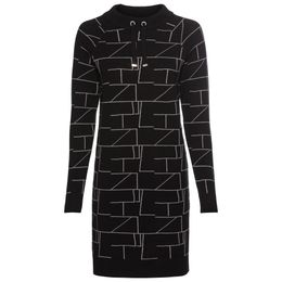 Laura Scott Kleid Damen Gr&ouml;&szlig;e 42 creme / schwarz Sommerkleid