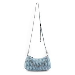 Seidenfelt Schultertasche 'Floro' Damen Gr&ouml;&szlig;e One Size hellblau
