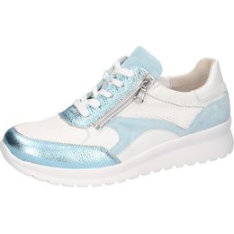 Waldl&auml;ufer Waldl&auml;ufer Sneaker Damen Gr&ouml;&szlig;e 43 hellblau / wei&szlig; Sommerschuhe