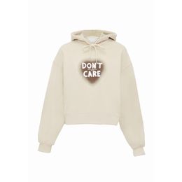 HOMEBASE Sweatshirt Damen Gr&ouml;&szlig;e XS/S beige / braun / wei&szlig;