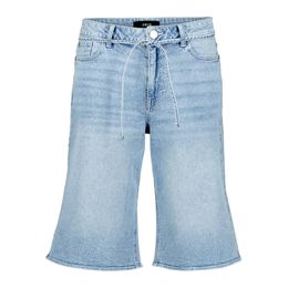 Zero Jeansshorts mit Bindeg&uuml;rtel Damen Gr&ouml;&szlig;e 44 blue denim