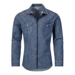 Rock Creek Button Up Shirt male size 4XL Dark blue