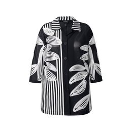 Ulla Popken Bluse Damen Gr&ouml;&szlig;e 7XL/8XL schwarz / wei&szlig;