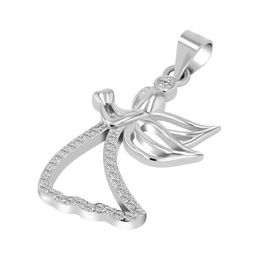 Akzent Anh&auml;nger '"Lino" aus 925 Sterlingsilber, rhodiniert, langlebig' Damen Gr&ouml;&szlig;e One Size silber
