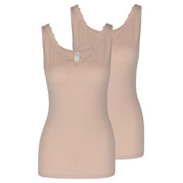 Nina von C. Unterhemd 'Cosy' Damen Gr&ouml;&szlig;e 4XL beige