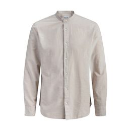 Jack & Jones Plus Jack & Jones Plus Button Up Shirt 'JJEBreeze' male size XXL Greige
