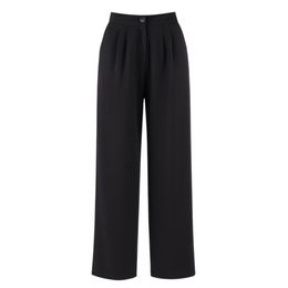 Fashionshowcase Bundfaltenhose 'ALYA' Damen Gr&ouml;&szlig;e 44 schwarz