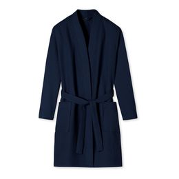 Schiesser Bademantel Damen Gr&ouml;&szlig;e L dunkelblau