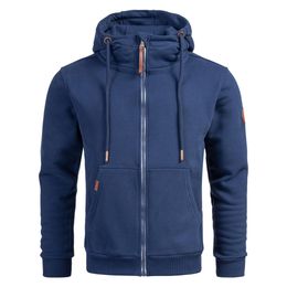 Alessandro Salvarini Sweatjacke 'Geenio' Herren Gr&ouml;&szlig;e S marine / cognac