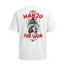 Neverless Shirt 'call Hanzo' male size XXL White