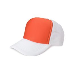 styleBREAKER Cap 'Trucker Cap 5-Panel Mesh' Damen Gr&ouml;&szlig;e 54/64 orange