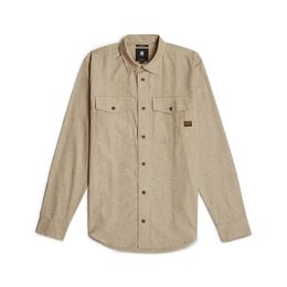 G-Star Raw G-STAR Button Up Shirt male size S mottled beige