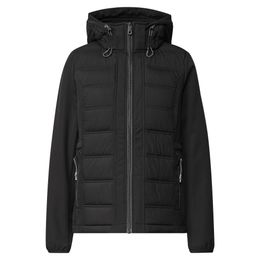 Street One Softsheljacke mit Kapuze und Steppdetails Damen Gr&ouml;&szlig;e XL schwarz Sommerjacke