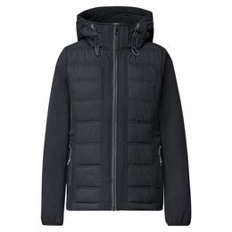 Street One Softsheljacke mit Kapuze und Steppdetails Damen Gr&ouml;&szlig;e XXL dunkelblau Sommerjacke
