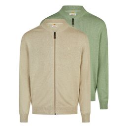 Redmond Strickjacke 'Basic' Herren Gr&ouml;&szlig;e XXL gr&uuml;nmeliert