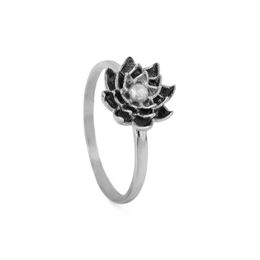 Akitsune Ring 'Lotus' Herren Gr&ouml;&szlig;e 59 silber