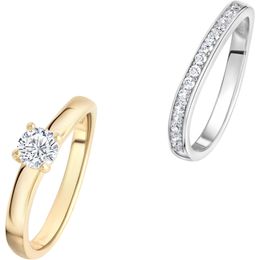 Firetti Ring Damen Gr&ouml;&szlig;e 60 gold / silber