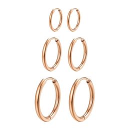 Hey Happiness Ohrringe 'Stack Trio' Damen Gr&ouml;&szlig;e One Size rosegold