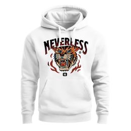 Neverless Sweatshirt 'Tiger' Herren Gr&ouml;&szlig;e XS wei&szlig;