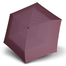 Doppler Regenschirm 'Carbonsteel Mini Slim' Damen Gr&ouml;&szlig;e One Size lila / wei&szlig;