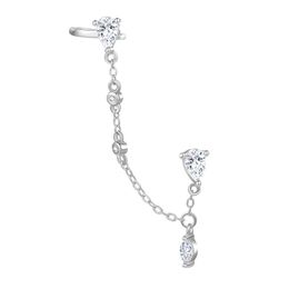 Hey Happiness Ohrringe 'Chain Cuff' Damen Gr&ouml;&szlig;e One Size silber