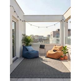 benuta Pop In- & Outdoor-Teppich Rowan Blau 120x170 cm - Teppich f&uuml;r Balkon, Terrasse & Garten