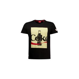 Deeluxe T-shirt 'Icecold' Herren Gr&ouml;&szlig;e S hellbeige / rot / schwarz