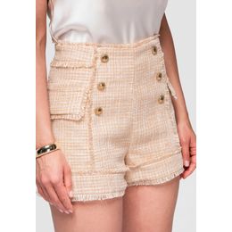 Ombre Shorts Damen Gr&ouml;&szlig;e 40 camel / wei&szlig;
