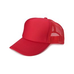 styleBREAKER Cap 'Trucker Cap 5-Panel Mesh' Damen Gr&ouml;&szlig;e 54/64 rot