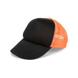 styleBREAKER Cap 'Trucker Cap 5-Panel Mesh' Damen Gr&ouml;&szlig;e 54/64 neonorange