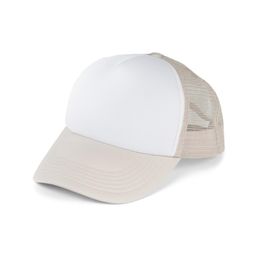 styleBREAKER Cap 'Trucker Cap 5-Panel Mesh' Damen Gr&ouml;&szlig;e 54/64 wei&szlig;