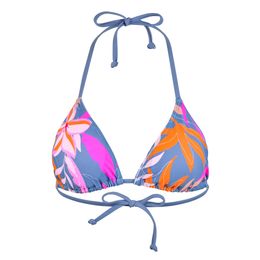 Beco The World Of Aquasports Bikini-Oberteil 'Tropical Flowers' Damen Gr&ouml;&szlig;e 75 blau