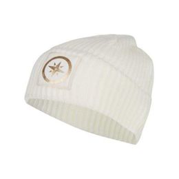 Salzhaut M&uuml;tze Damen Gr&ouml;&szlig;e 55/60 gold / offwhite