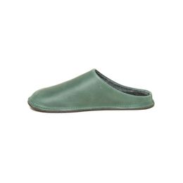 Gottstein Hausschuh 'Leather Loafer' Damen Gr&ouml;&szlig;e 37 gr&uuml;n