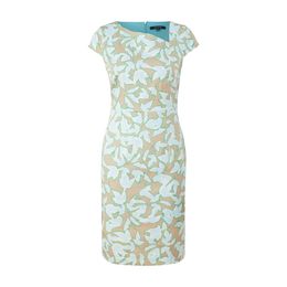 comma, COMMA Dress female size 40 Dark beige / Pastel green / White