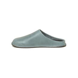 Gottstein Hausschuh 'Leather Loafer' Damen Gr&ouml;&szlig;e 38 blau