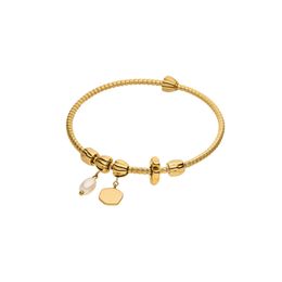 PURELEI Armband 'Lei' Damen Gr&ouml;&szlig;e M/L gold / perlwei&szlig;