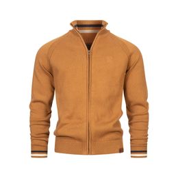 INDICODE Jeans Strickjacke 'Arutemia' Herren Gr&ouml;&szlig;e S bronze