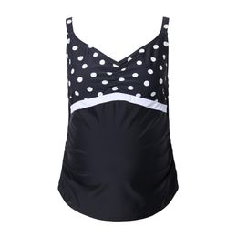 Ulla Popken Bikini Top female size 75/80 Navy / Black / White