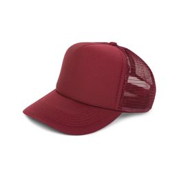 styleBREAKER Cap 'Trucker Cap 5-Panel Mesh' Damen Gr&ouml;&szlig;e 54/64 weinrot