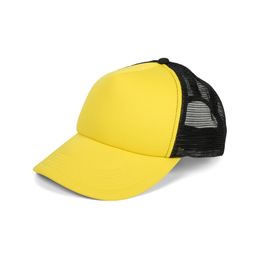 styleBREAKER Cap 'Trucker Cap 5-Panel Mesh' Damen Gr&ouml;&szlig;e 54/64 gelb