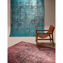 benuta Finest Viskoseteppich Medea T&uuml;rkis 160x235 cm - Vintage-Stil Teppich im Used-Look
